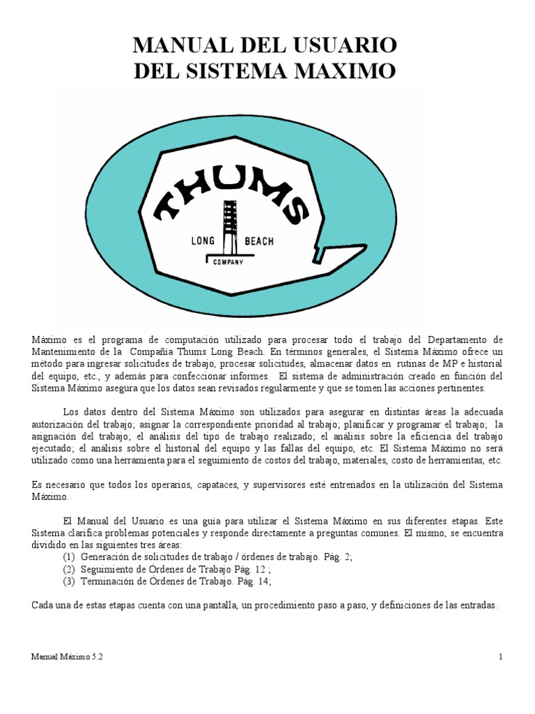 Manual Del Usuario Del Sistema Maximo | PDF | Haga doble clic | Point and Click
