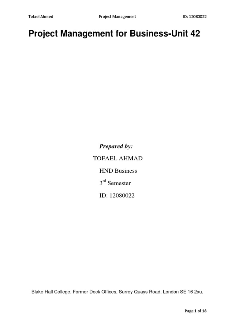 Project Management | Download Free PDF | Project Management | Project ...