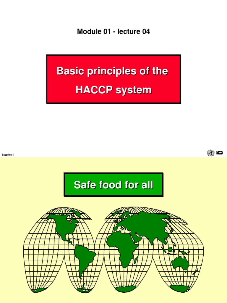 Basic Principles of HACCP (A) | PDF | Hazard Analysis And Critical ...