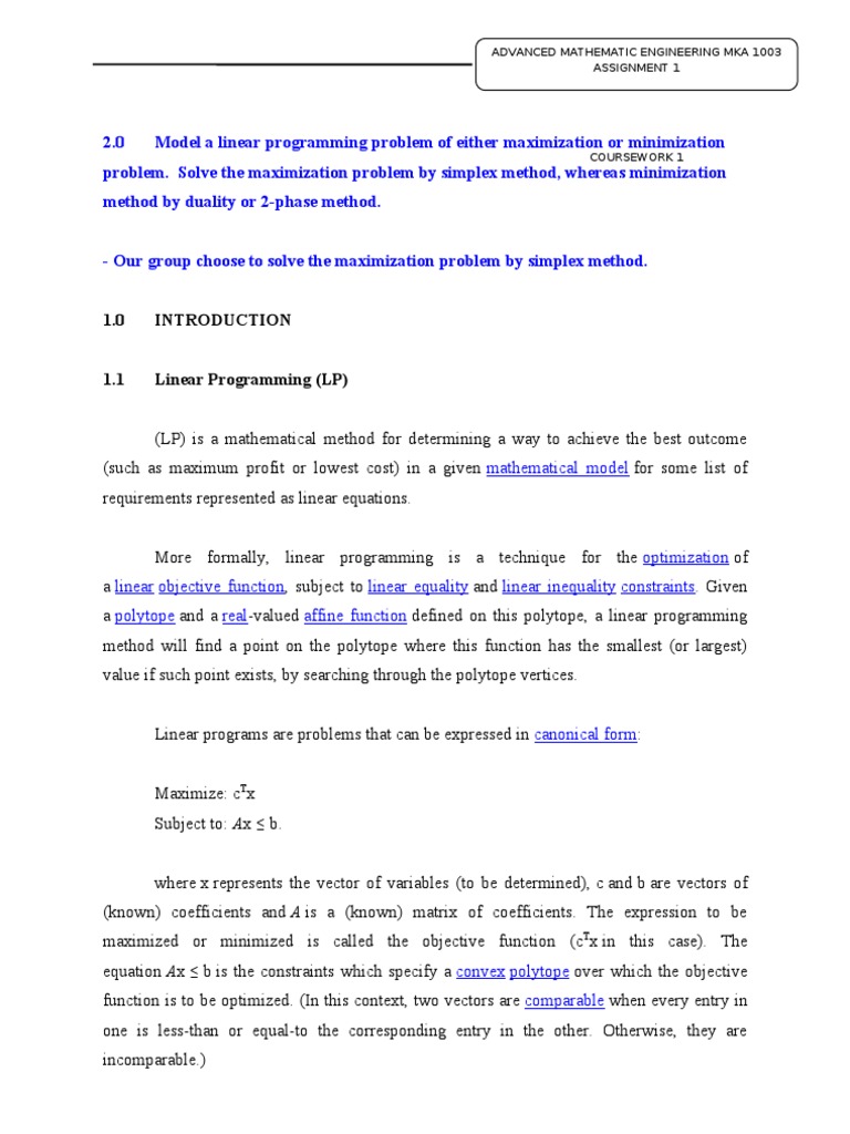 Maximizing Construction Project Profits through Linear Programming and Simplex Method ...