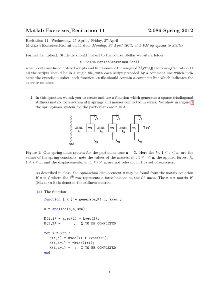 Matlab Recitation for Engineers | PDF | Matrix (Mathematics ...