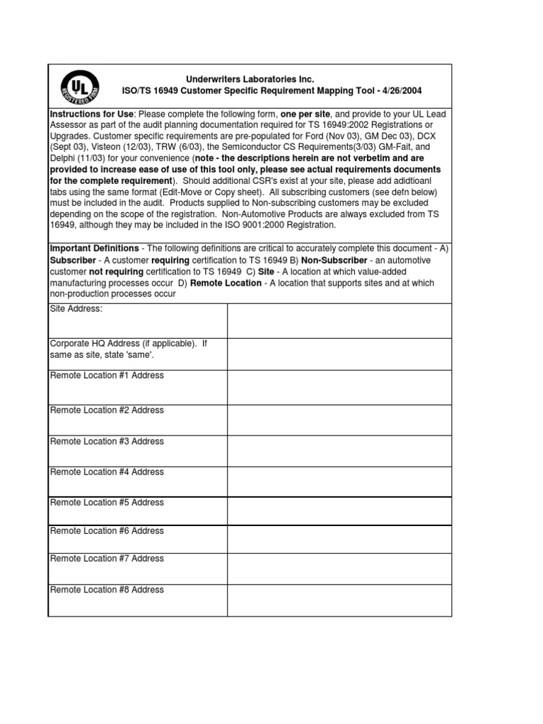 CSR Map Tool | PDF | Verification And Validation | Packaging And Labeling