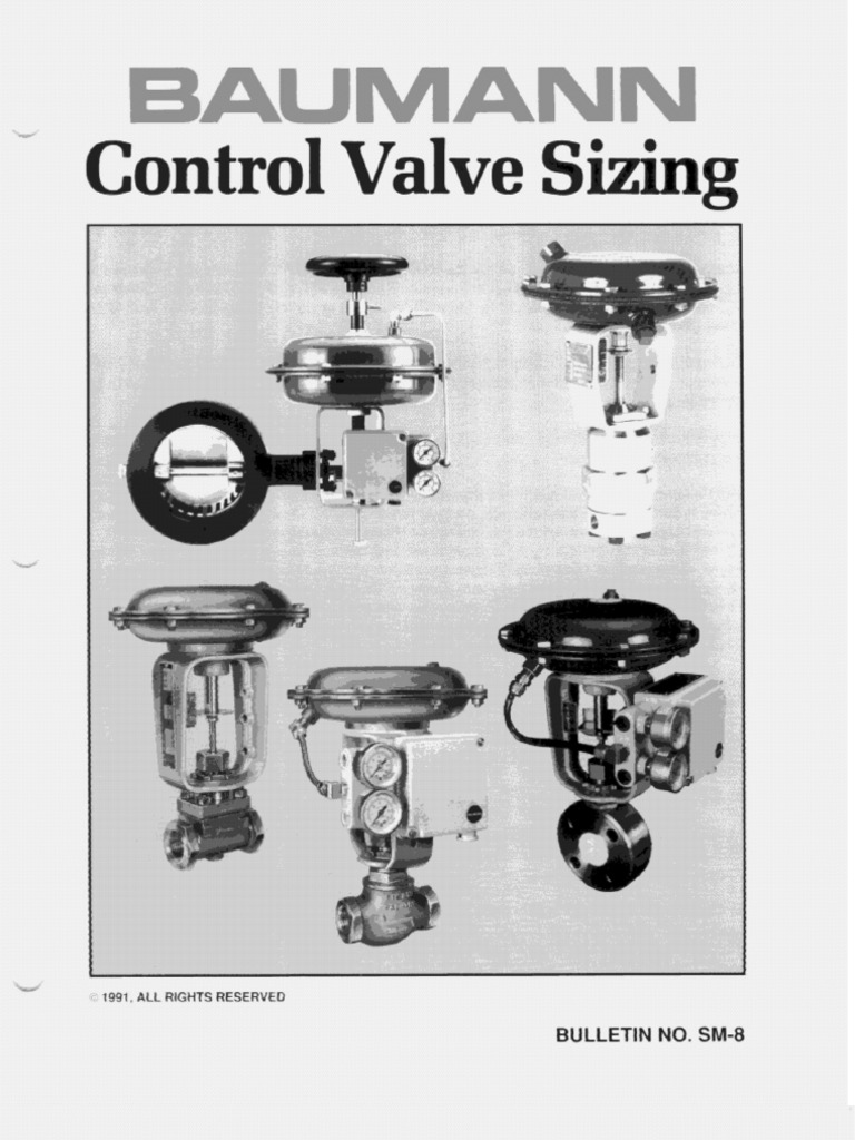 Control Valve Sizing. Bauman | PDF | Pressure | Valve