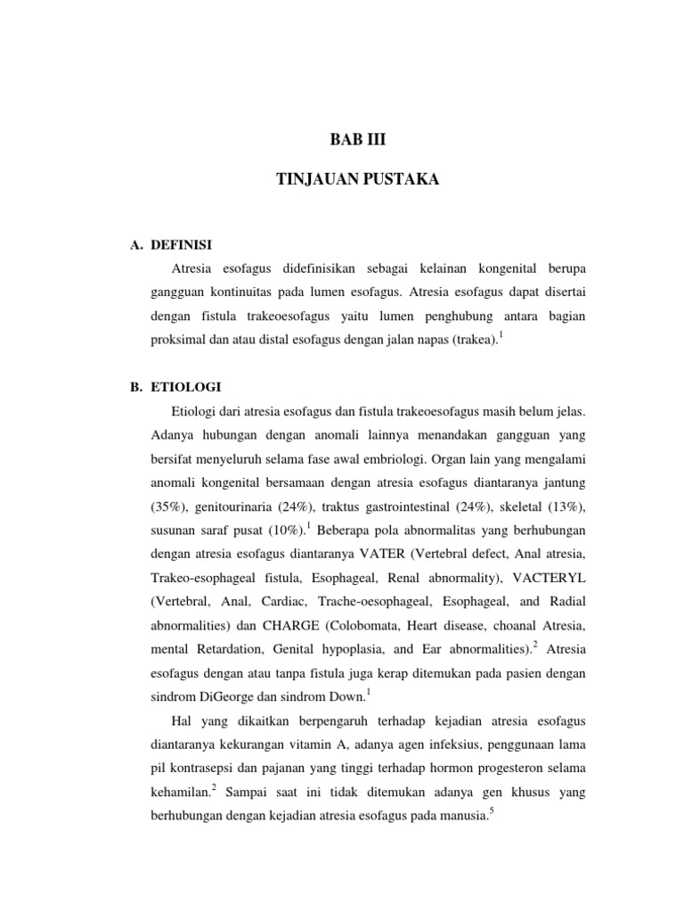 Atresia Esofagus | PDF