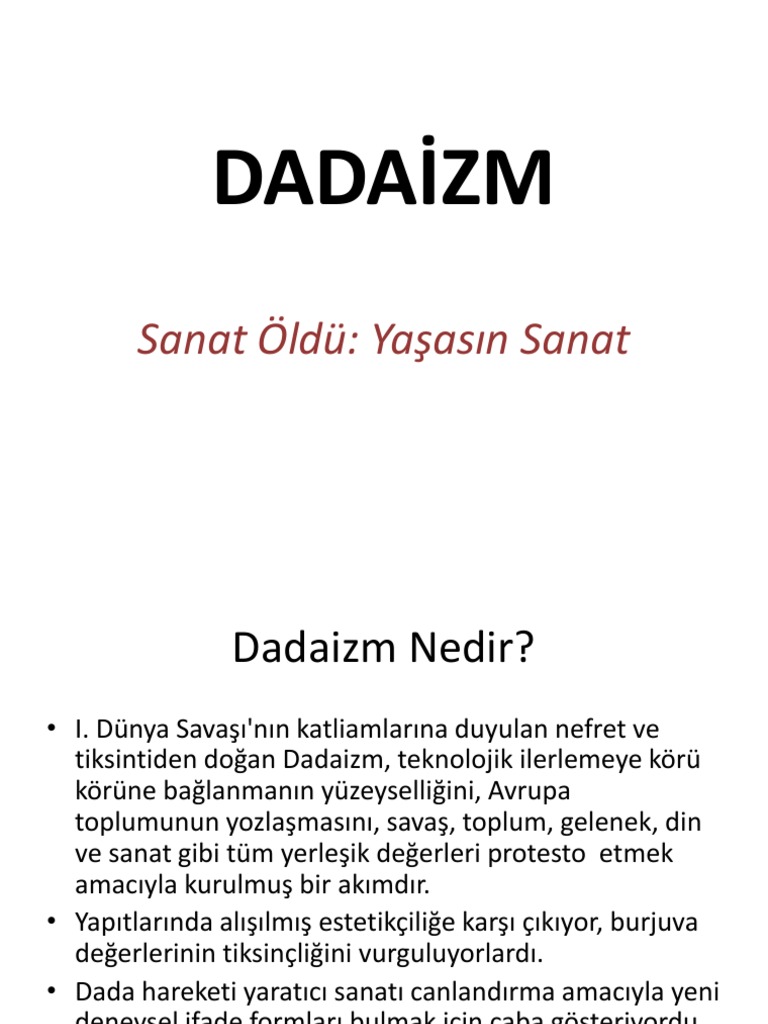 DADAİZM | PDF