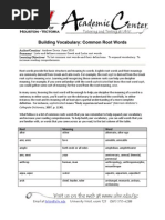SAT / ACT Common Word Roots - Prefixes and Suffixes | PDF | English ...