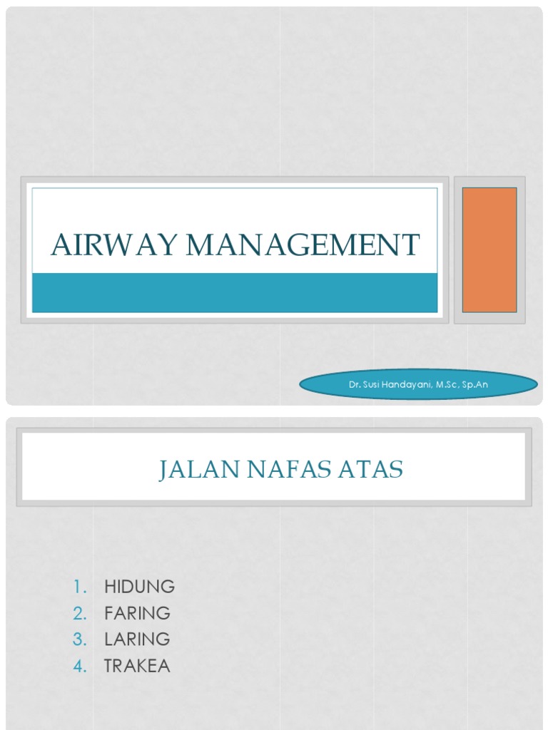 Airway Management | PDF | Larynx | Animal Physiology
