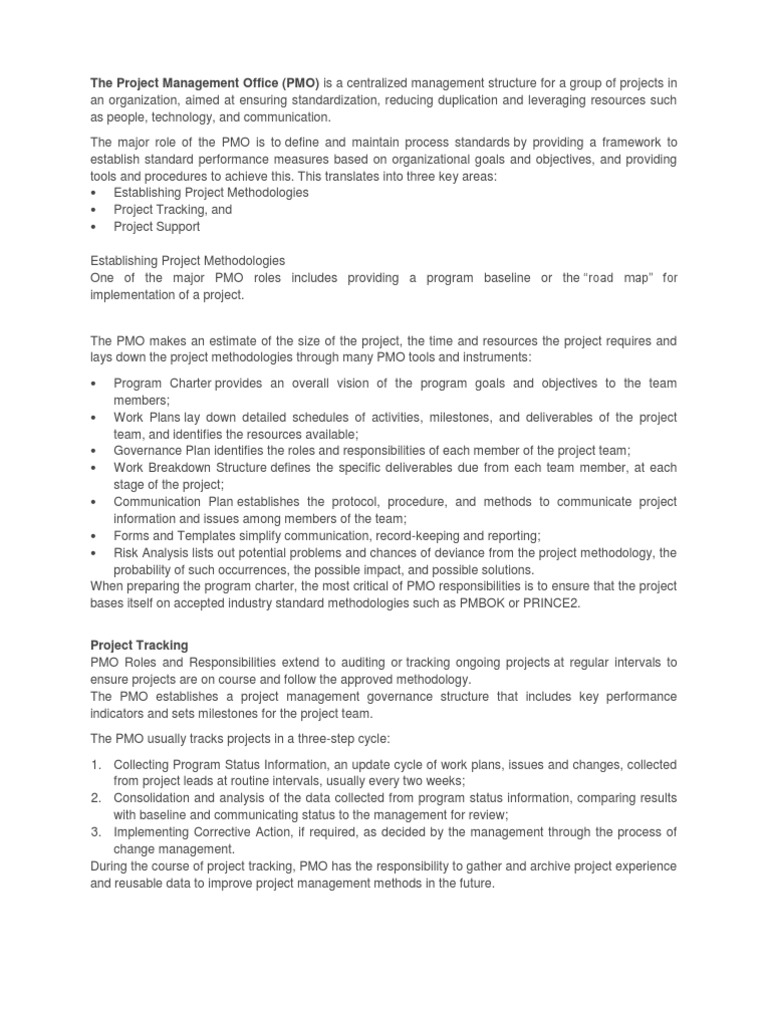 Project Management Office | PDF | Project Management | Strategic Management