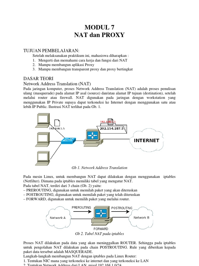 Prakt7 NAT Dan Proxy | PDF