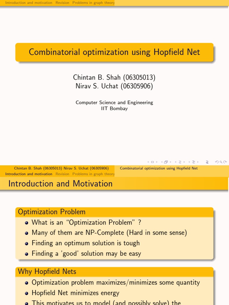 Neural Network Presentation | PDF | Mathematical Optimization | Mathematical Relations