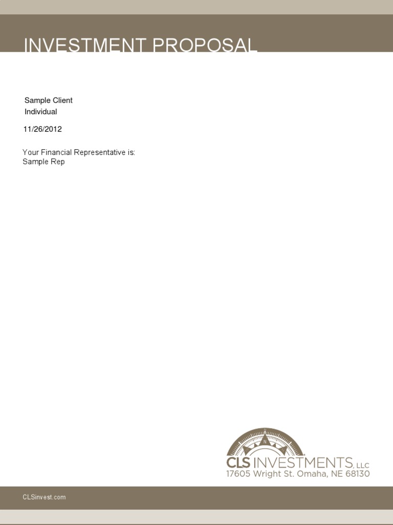 Sample IPS | PDF | Asset Allocation | Beta (Finance)