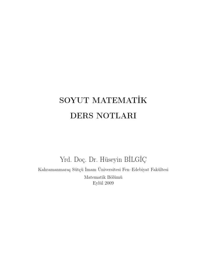 Soyut Matematik PDF | PDF