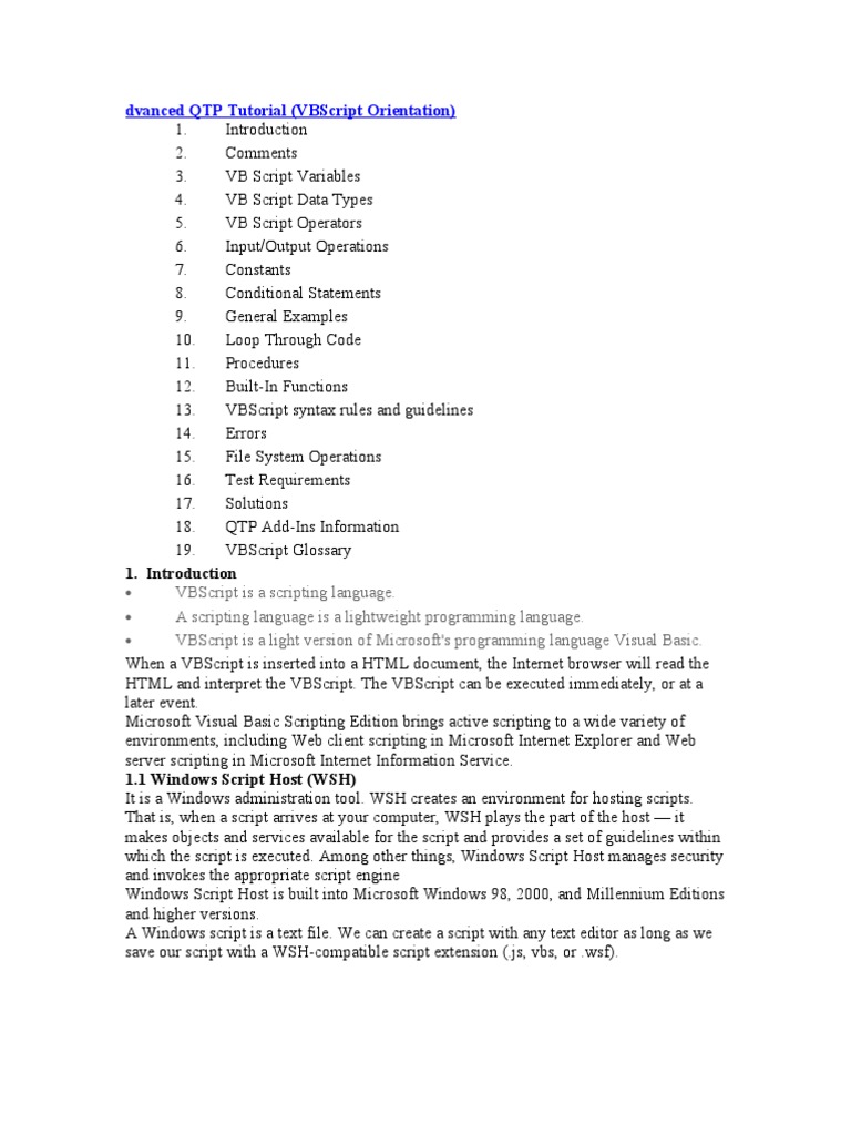 VB Script | PDF | Scripting Language | Array Data Type