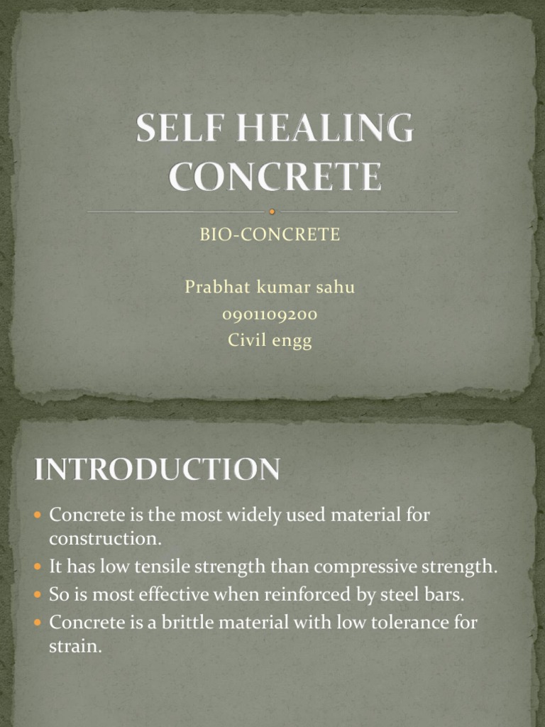 Self Healing Concrete | Fracture | Concrete | Free 30-day Trial | Scribd