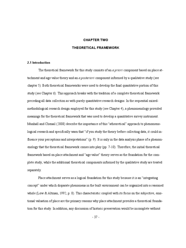 Theoretical Framework Overview | PDF | Attachment Theory | Identity ...