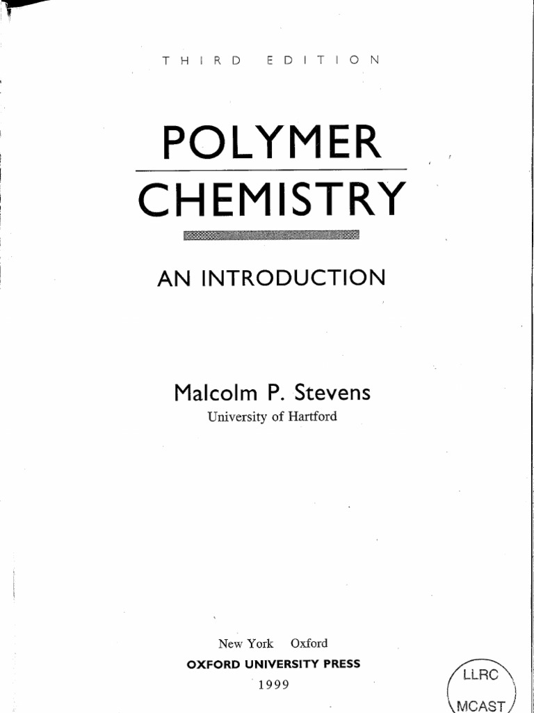 Polymer Chemistry | PDF | Polymerization | Polymers