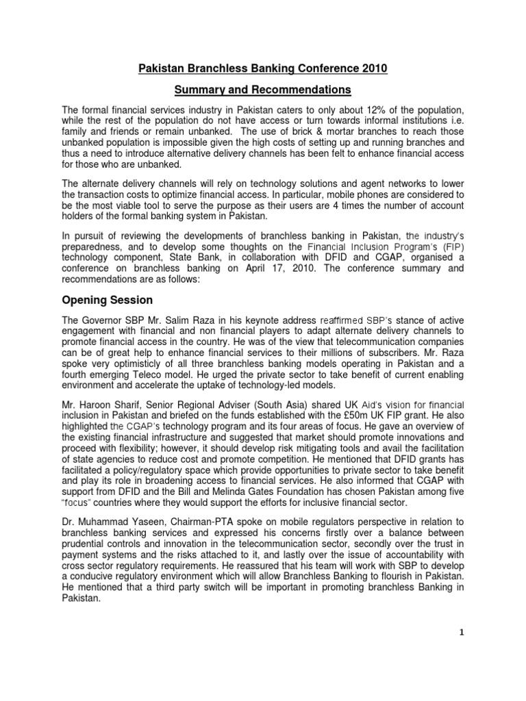 BB Conference Program Summary | PDF | Banks | Service Industries