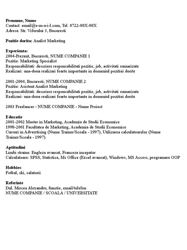 CV | PDF | Driver's License | Communication