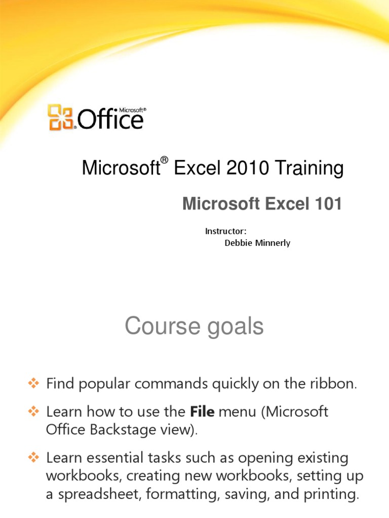Excel 101 | PDF