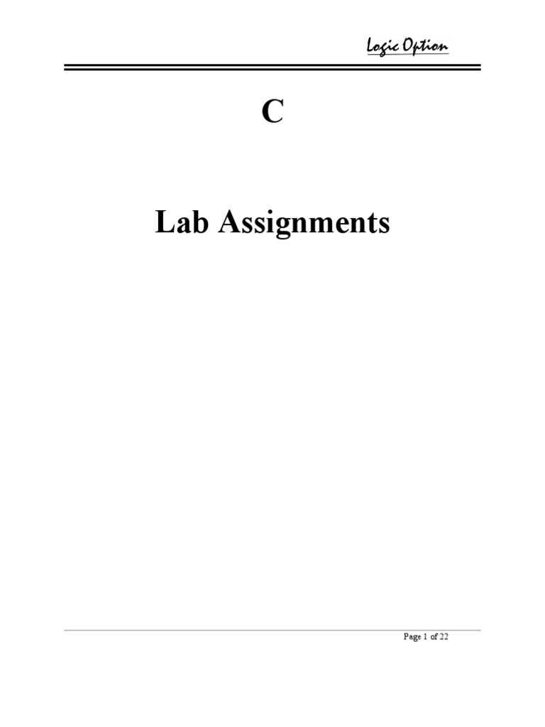 C Lab Assignments Guide | PDF | Pointer (Computer Programming) | String (Computer Science)