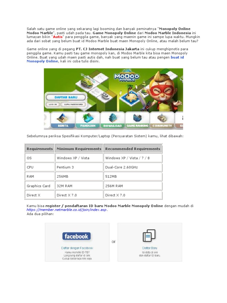 Cara Buat ID Modoo Marble | PDF