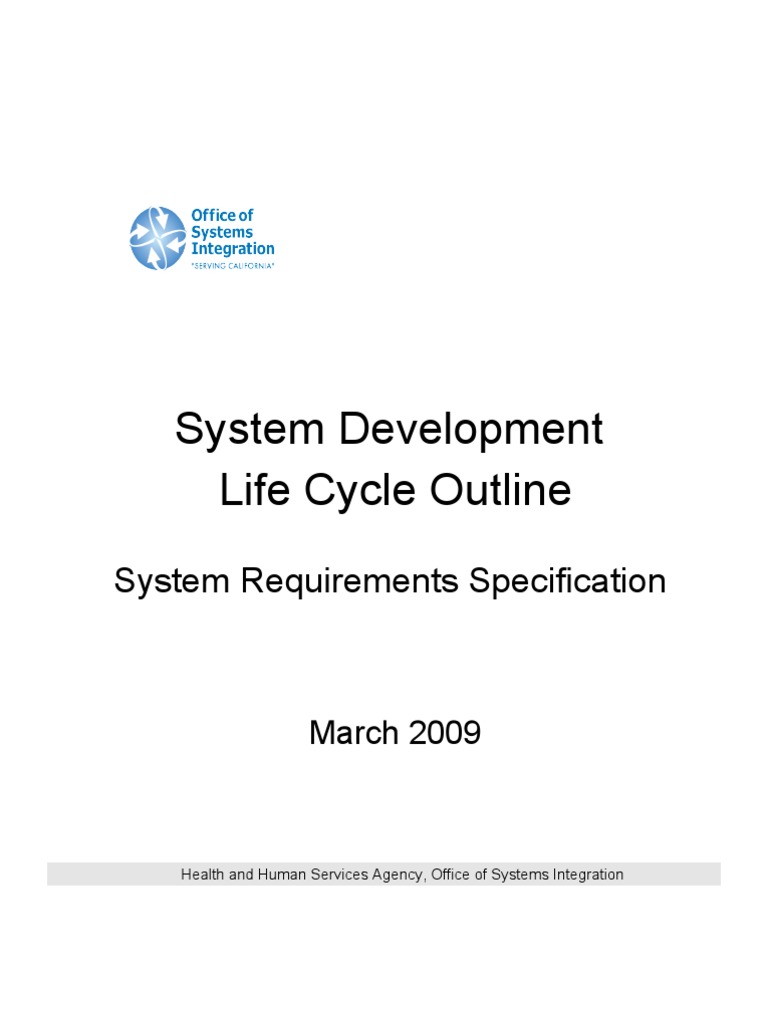 SDLC - System Requirements Specification Outline | PDF | Specification ...