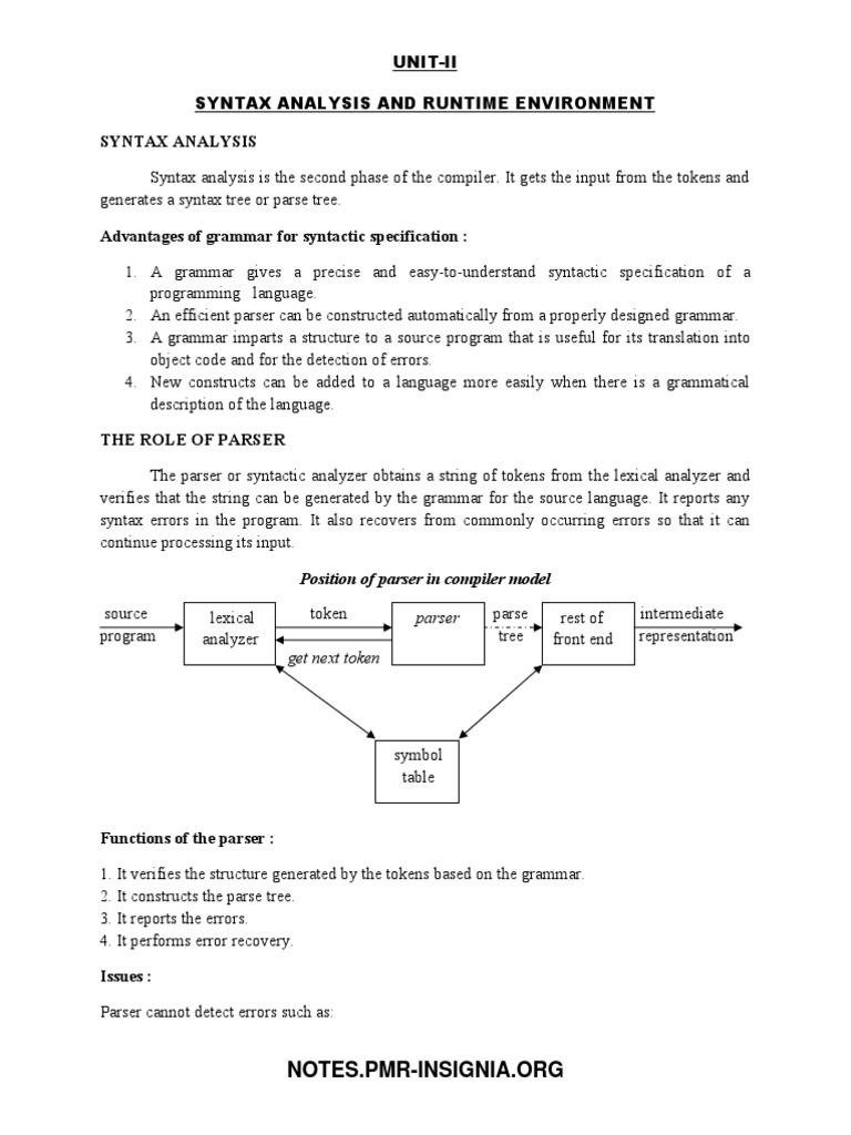 Unit 2 Compiler | PDF | Parsing | Data Type