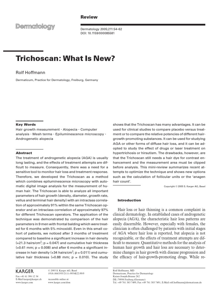 Tricho Scan | PDF | Hair Loss | Hair