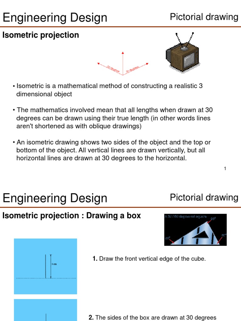 Isometric Drawing Techniques | PDF | Teaching Methods & Materials