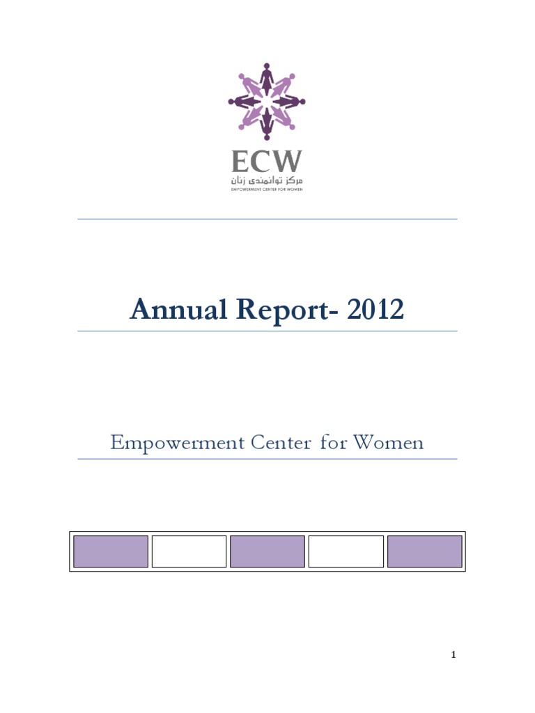 ECW Annual Report 2012 | Download Free PDF | Empowerment | Capacity ...