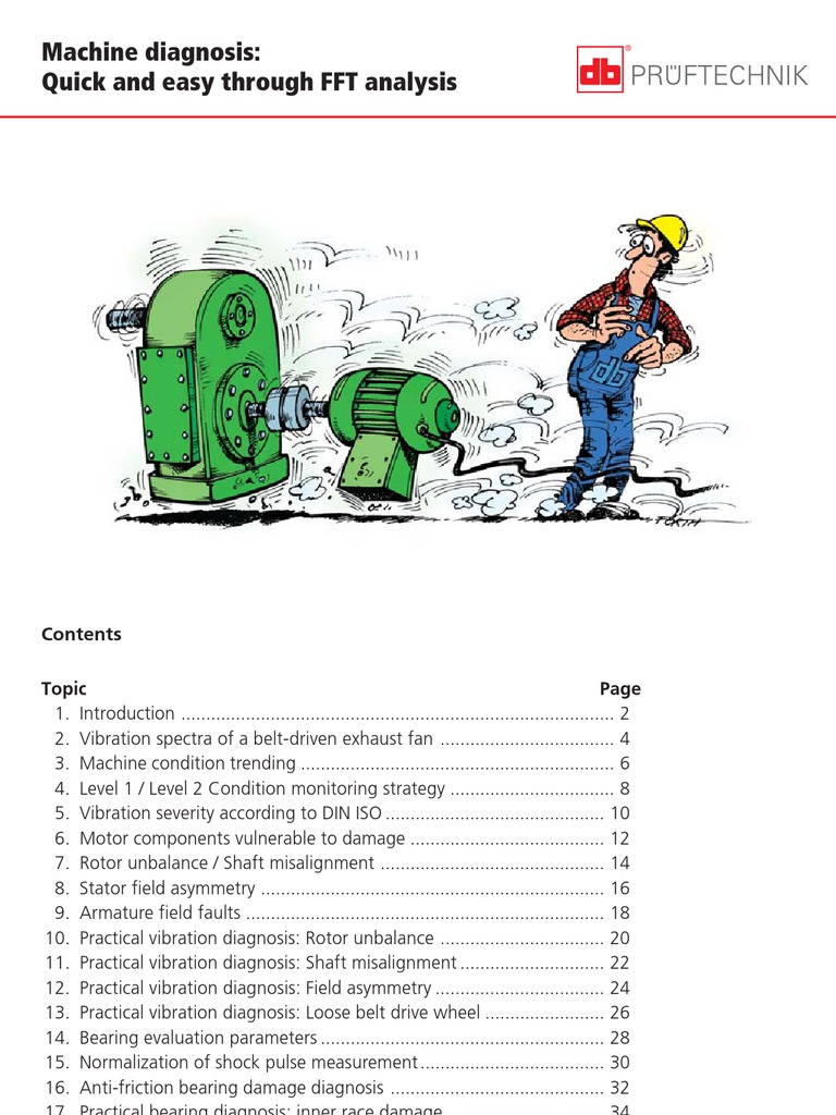 Machine Diagnosis: Quick and Easy Through FFT Analysis | PDF | Bearing ...