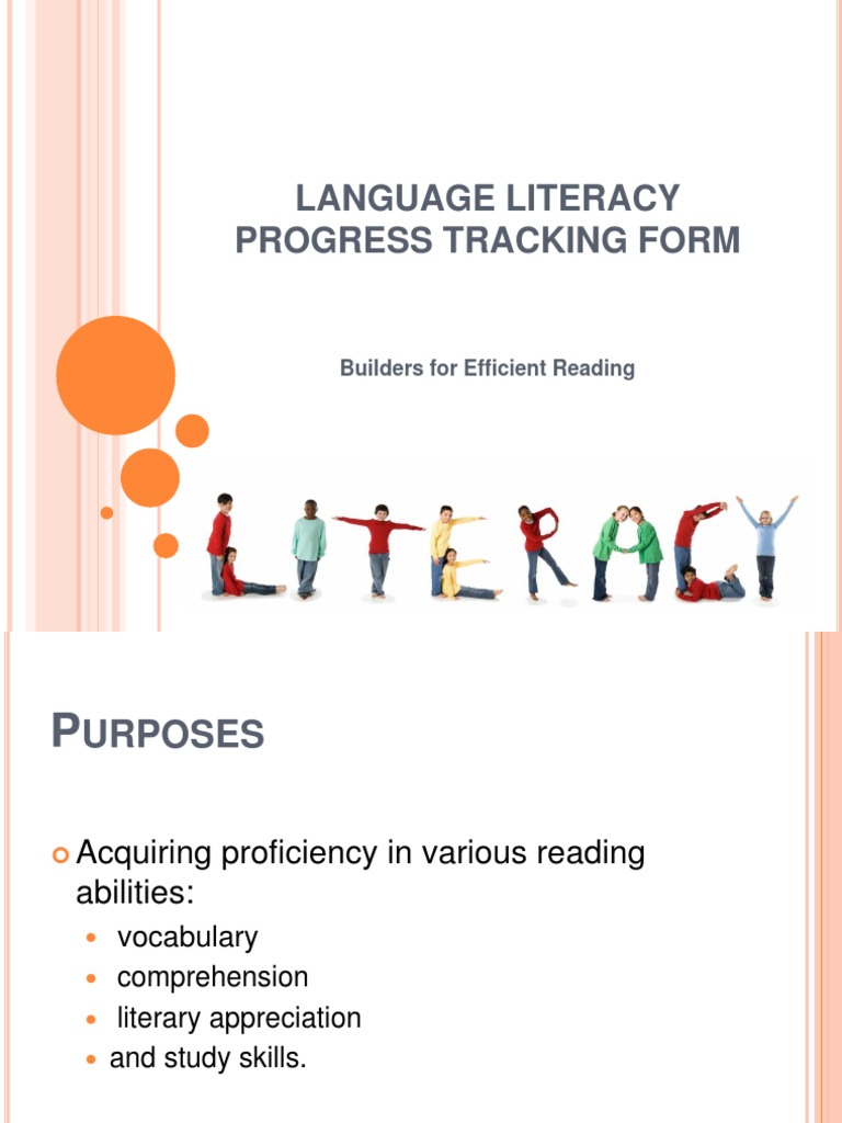 Language Literacy Progress Tracking Form | PDF