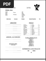Lancer - Character Sheets | PDF