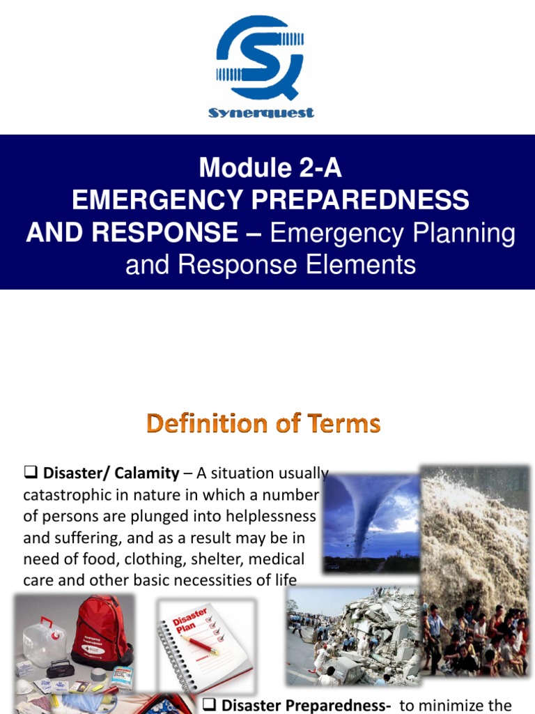 Module 2-A Emergency Preparedness | PDF | Emergency Management | Emergency