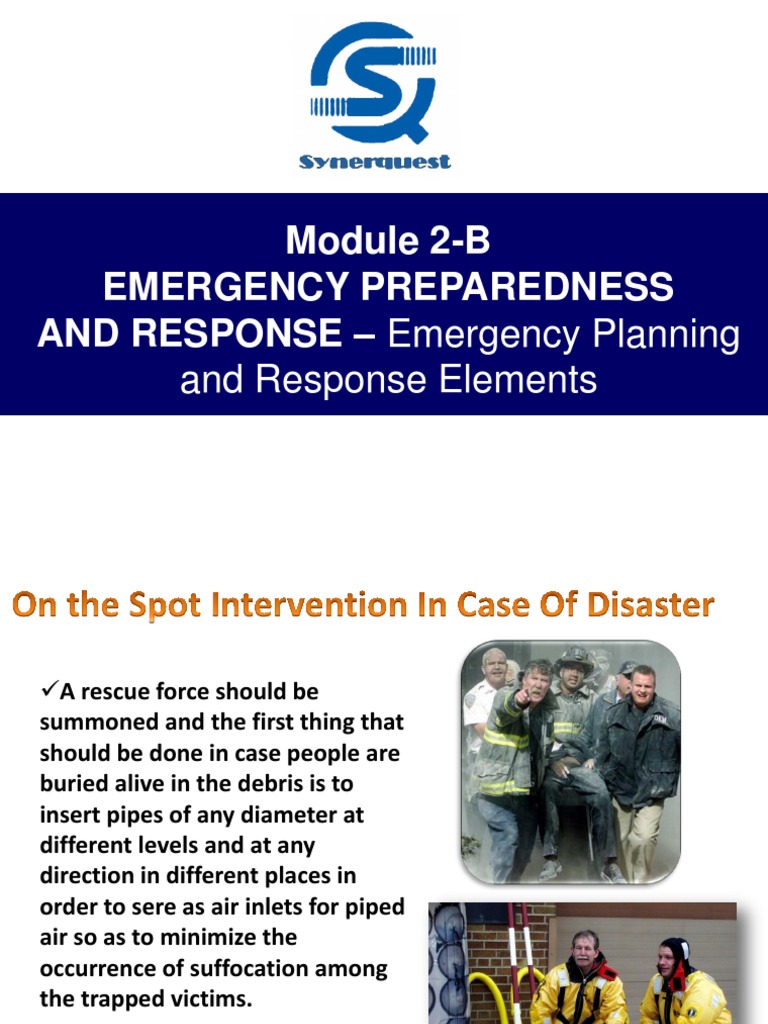 Module 2-B Emergency Preparedness | PDF | Emergency Management | Public ...