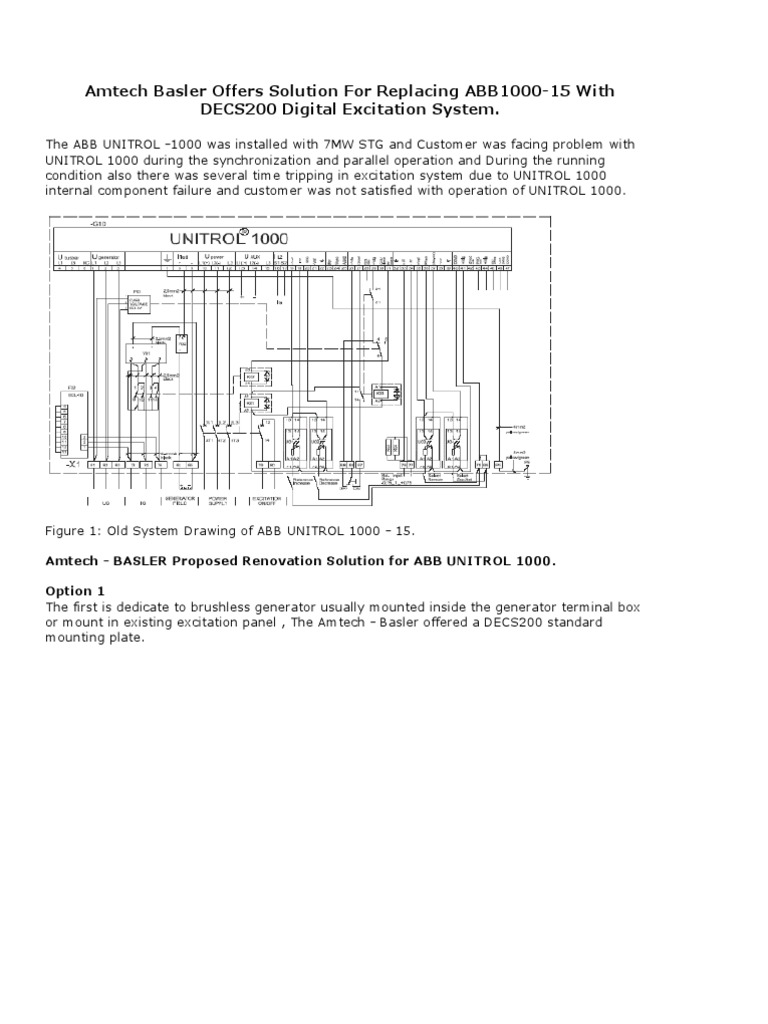 Amtech Basler Offers Solution For Replacing ABB1000-15 With DECS200 ...