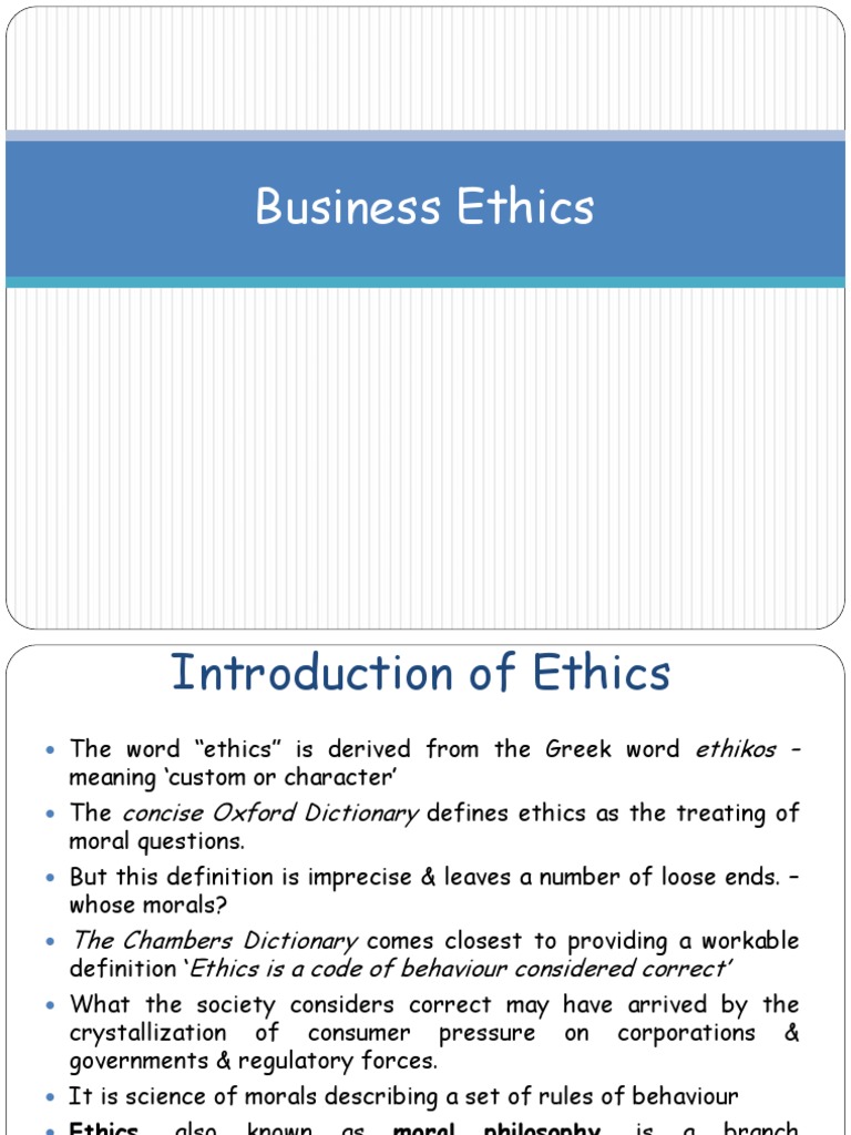Business Ethics | PDF | Business Ethics | Decision Making
