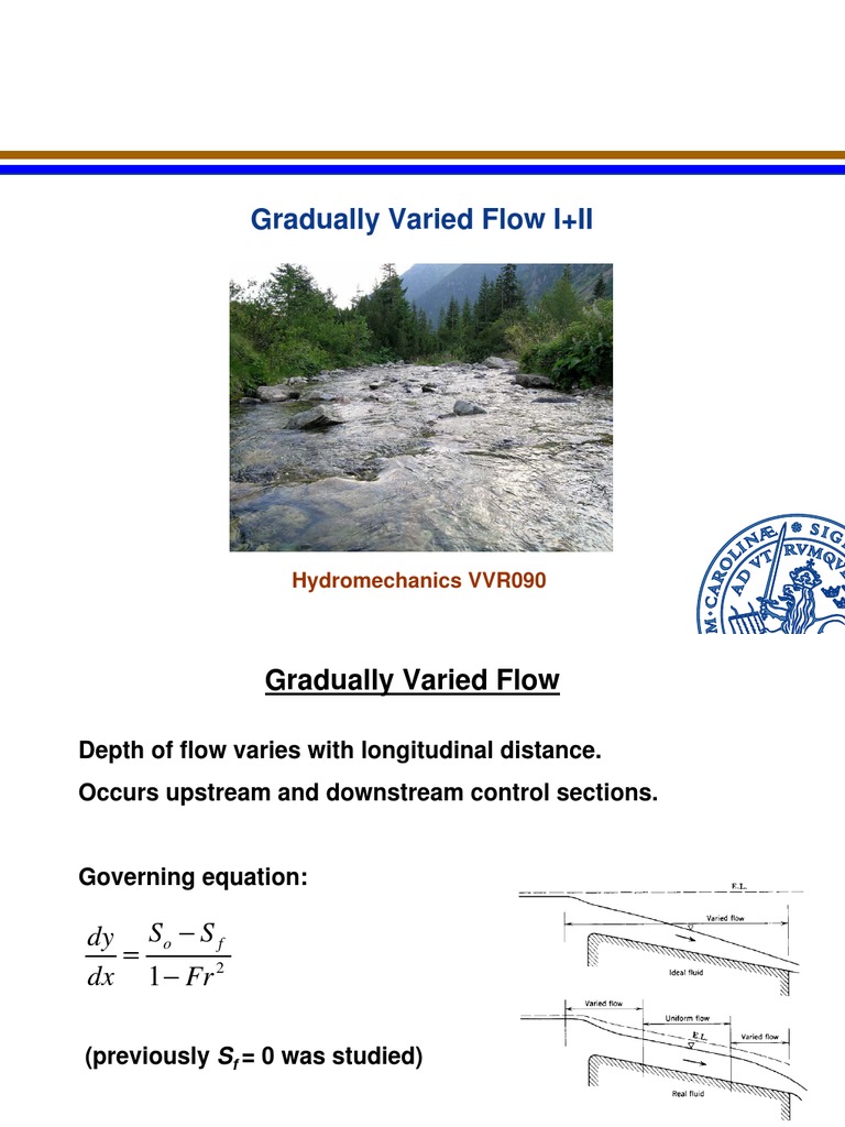 Lecture13 Gradually Varied Flow1 2 | Download Free PDF | Fluid ...