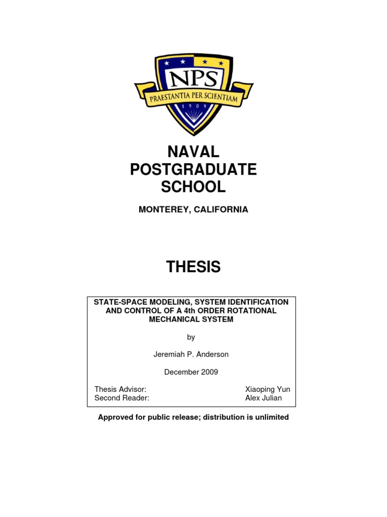 State Space Modeling System Identification And Control Of A 4th Order