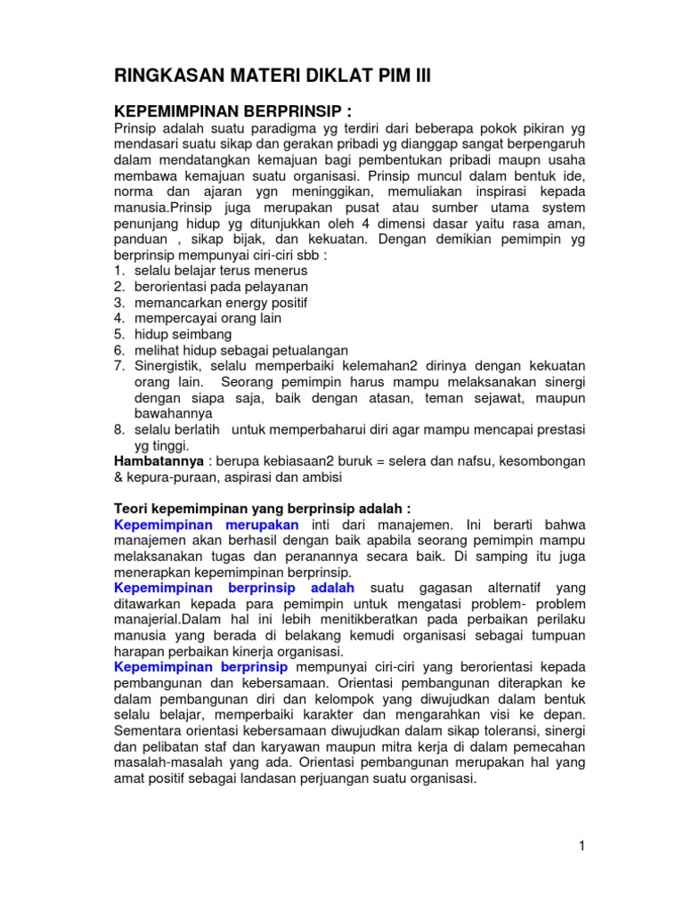 Resume Dan Soal Pim 3 | PDF