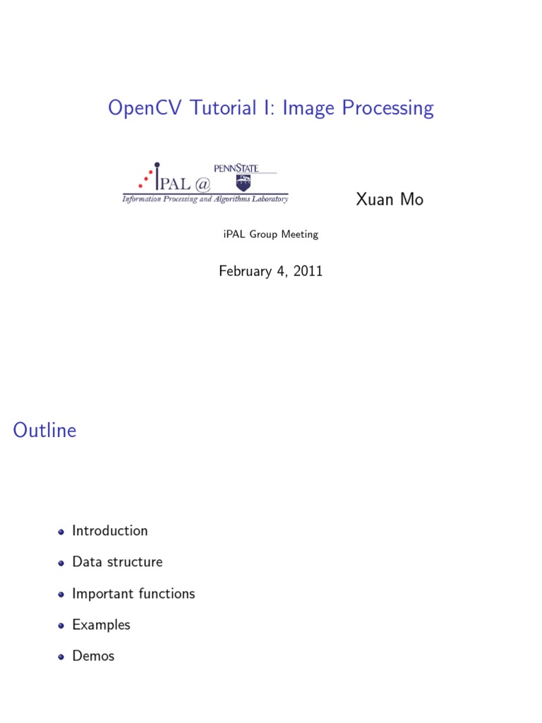 OpenCV Tutorial: Image Processing with Histograms and Correlation | PDF ...