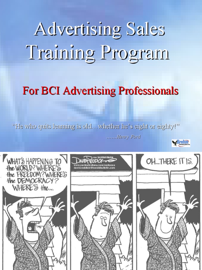 Sales Training | PDF | Advertising | Online Advertising