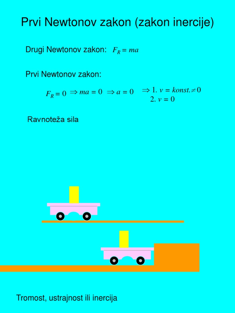 09 Prvi Newtonov Zakon | PDF