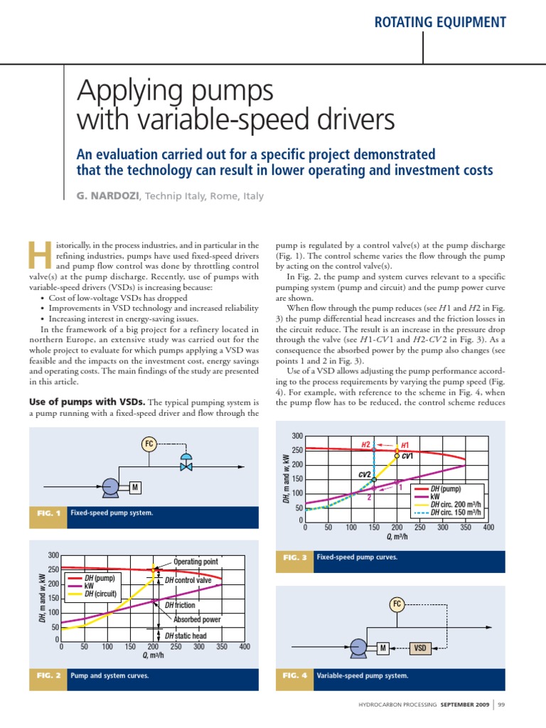 Applying Pumps With VSD | PDF | Pump | Valve