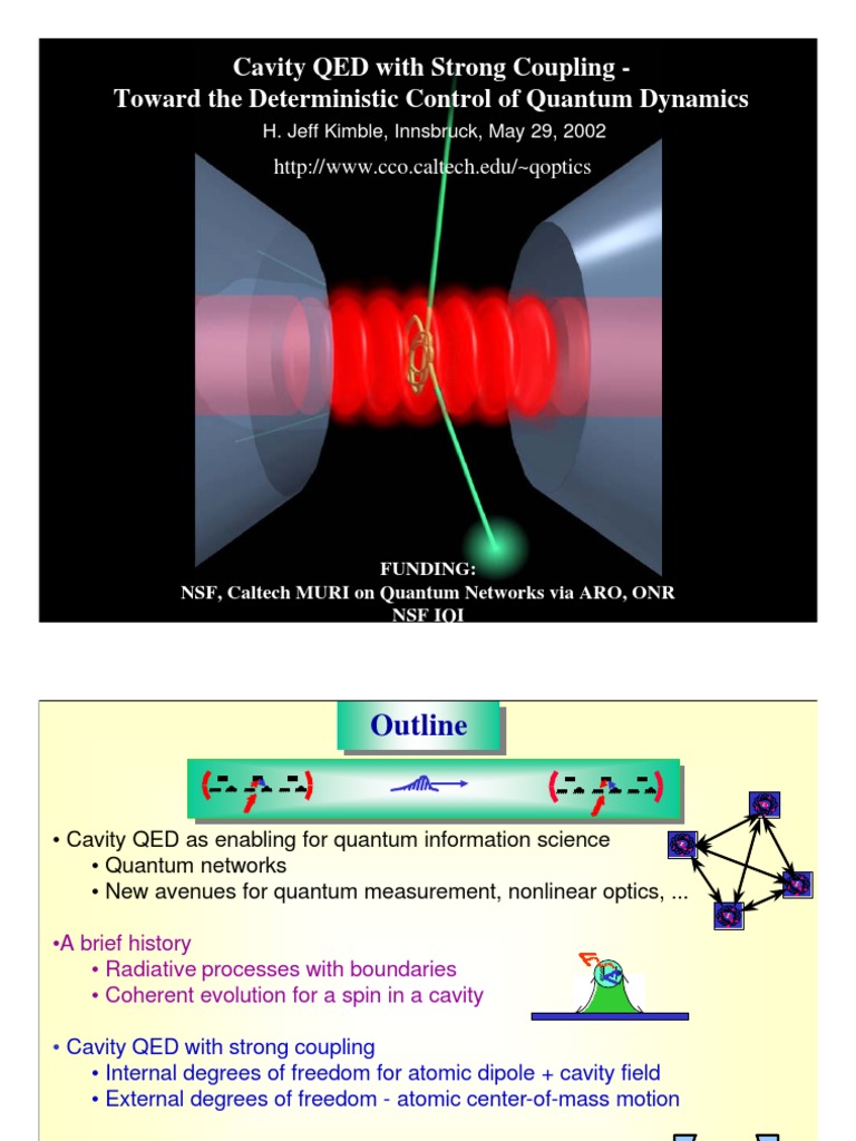 Cavity QED With Strong Coupling - Toward The Deterministic Control of ...