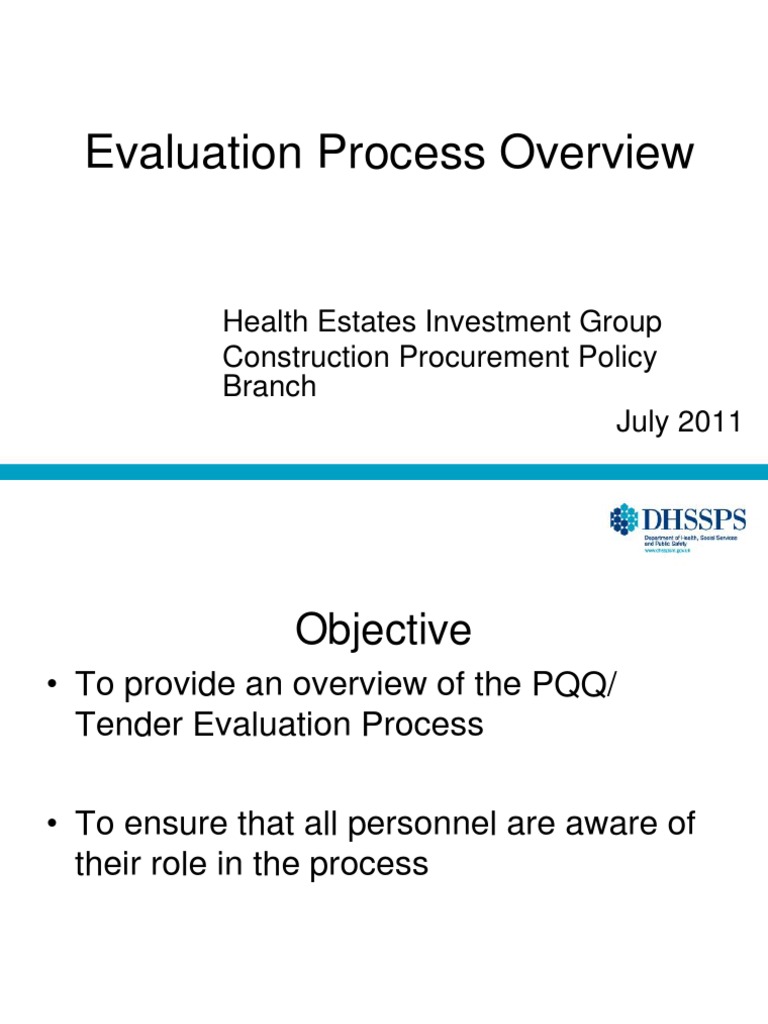 Evaluation Process Overview | PDF | Procurement | Evaluation