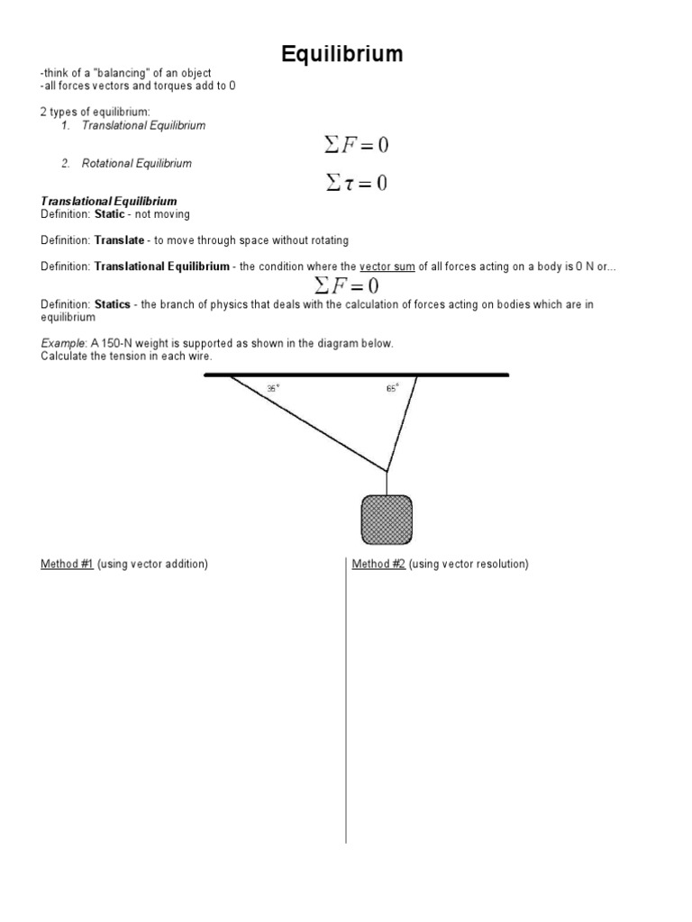 Equilibrium | Torque | Lever