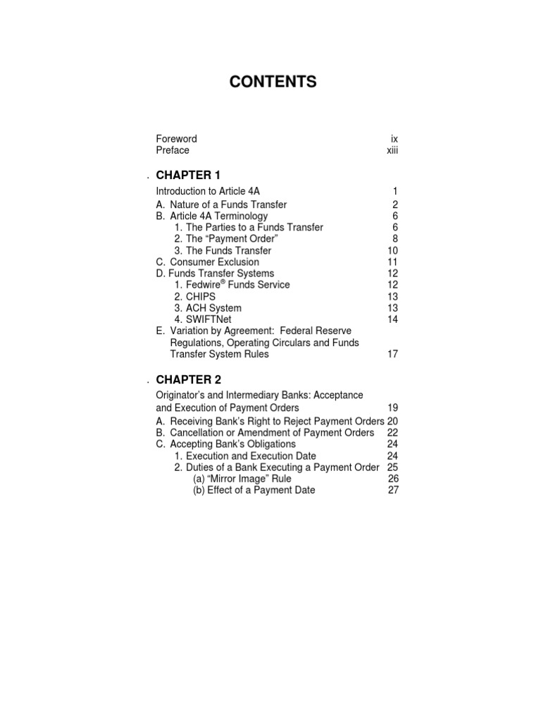 The ABCs of The UCC, Article 4A Funds Transfer (ABCs of The Ucc Series ...
