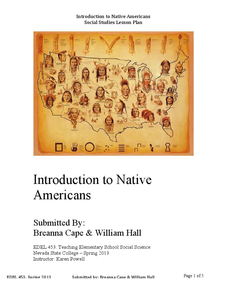 Introduction To Native Americans: Submitted By: Breanna Cape & William ...