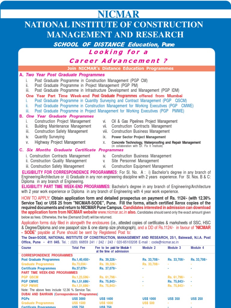 Nicmar: National Institute of Construction Management and Research ...